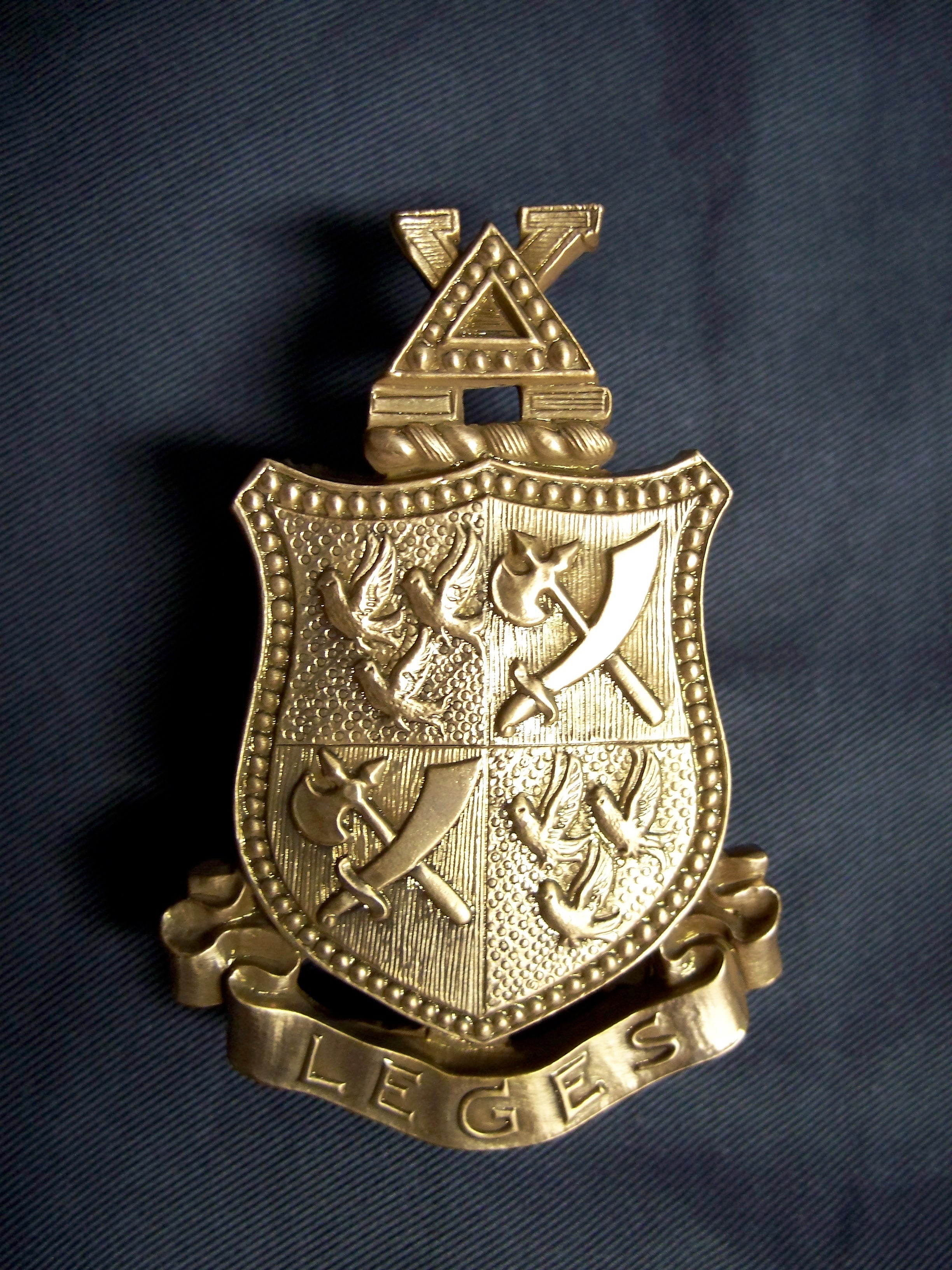 Bronze Coat of Arms Display | Delta Chi IHQ